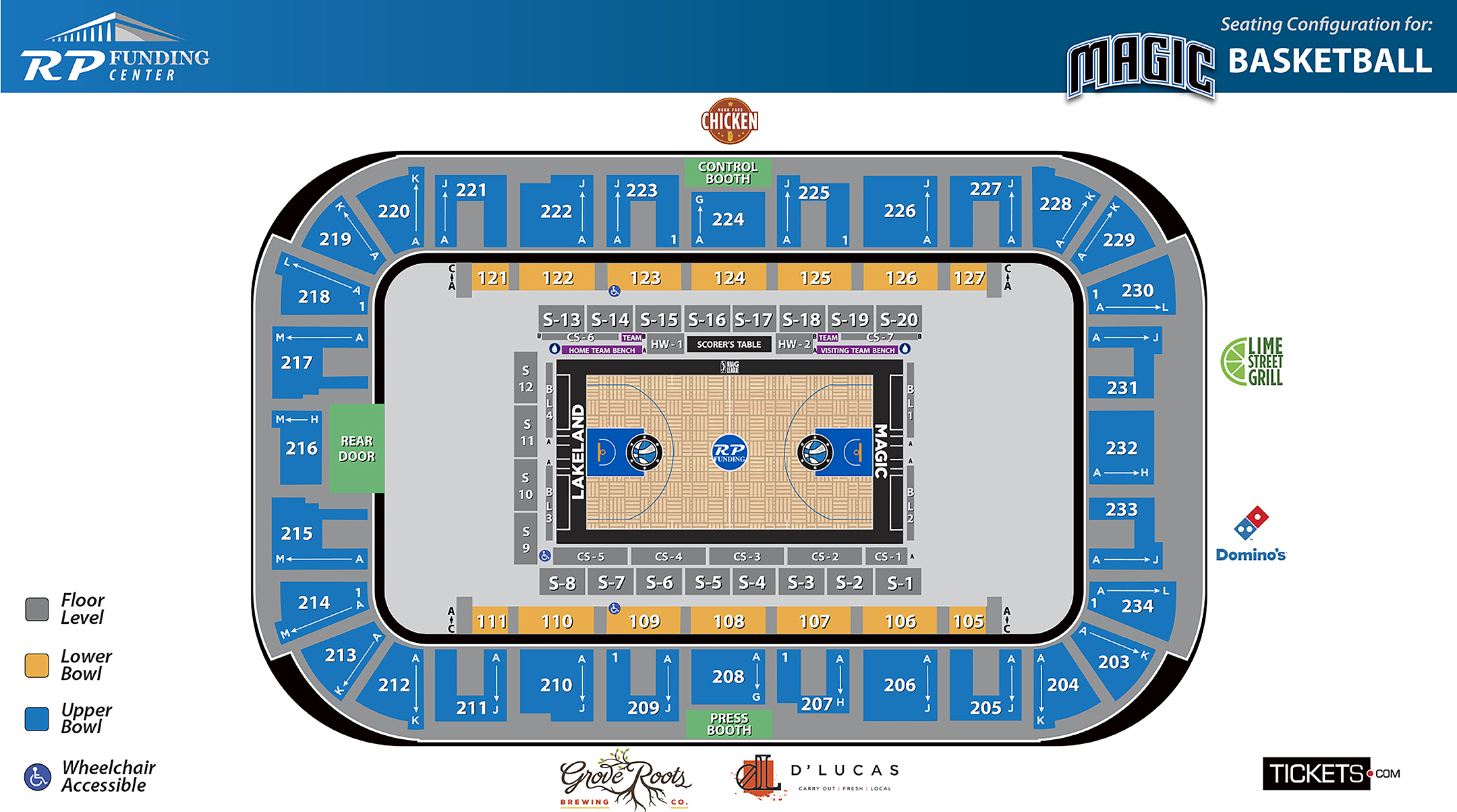 Seating Charts RP Funding Center