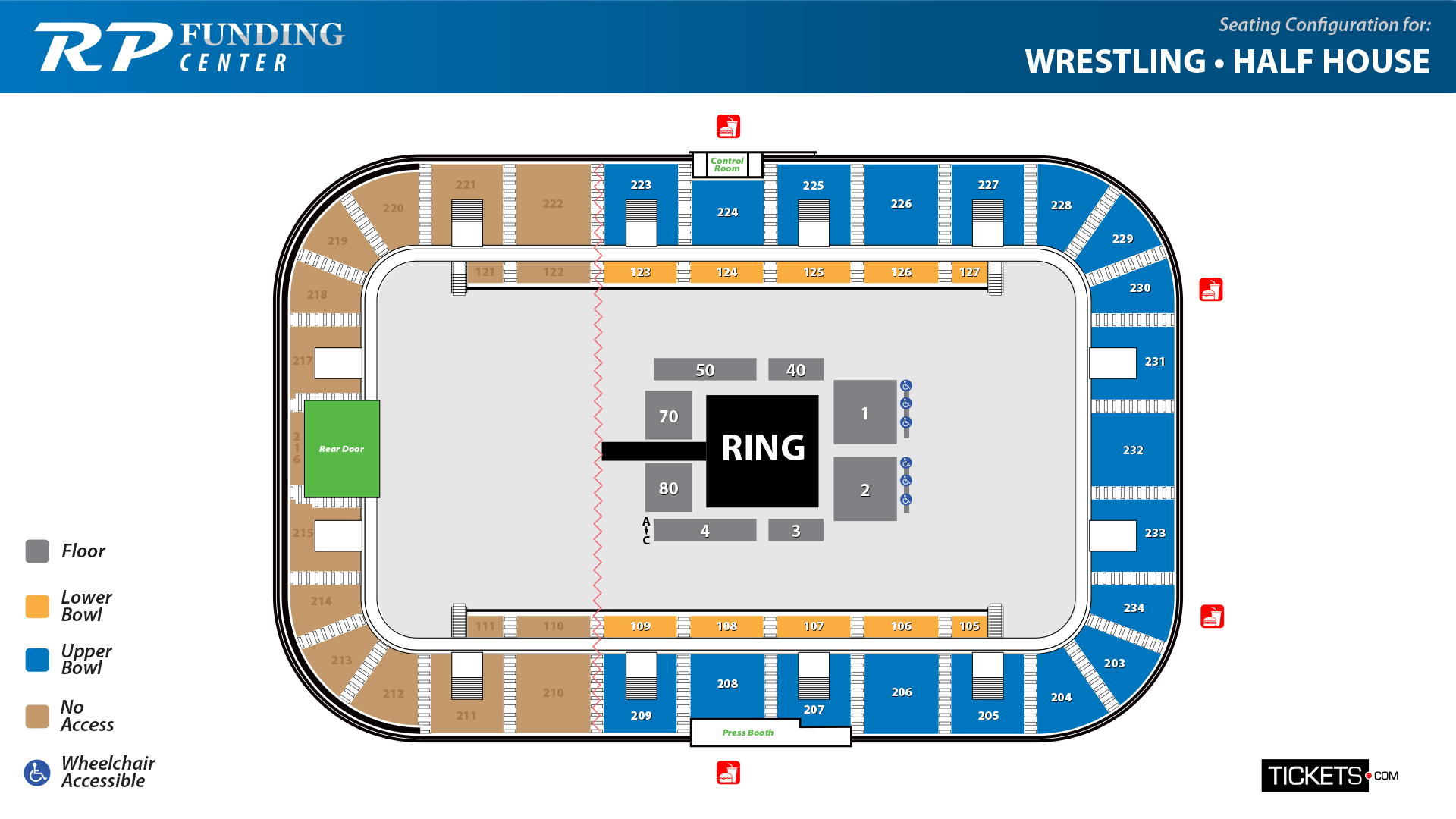 Seating Charts RP Funding Center